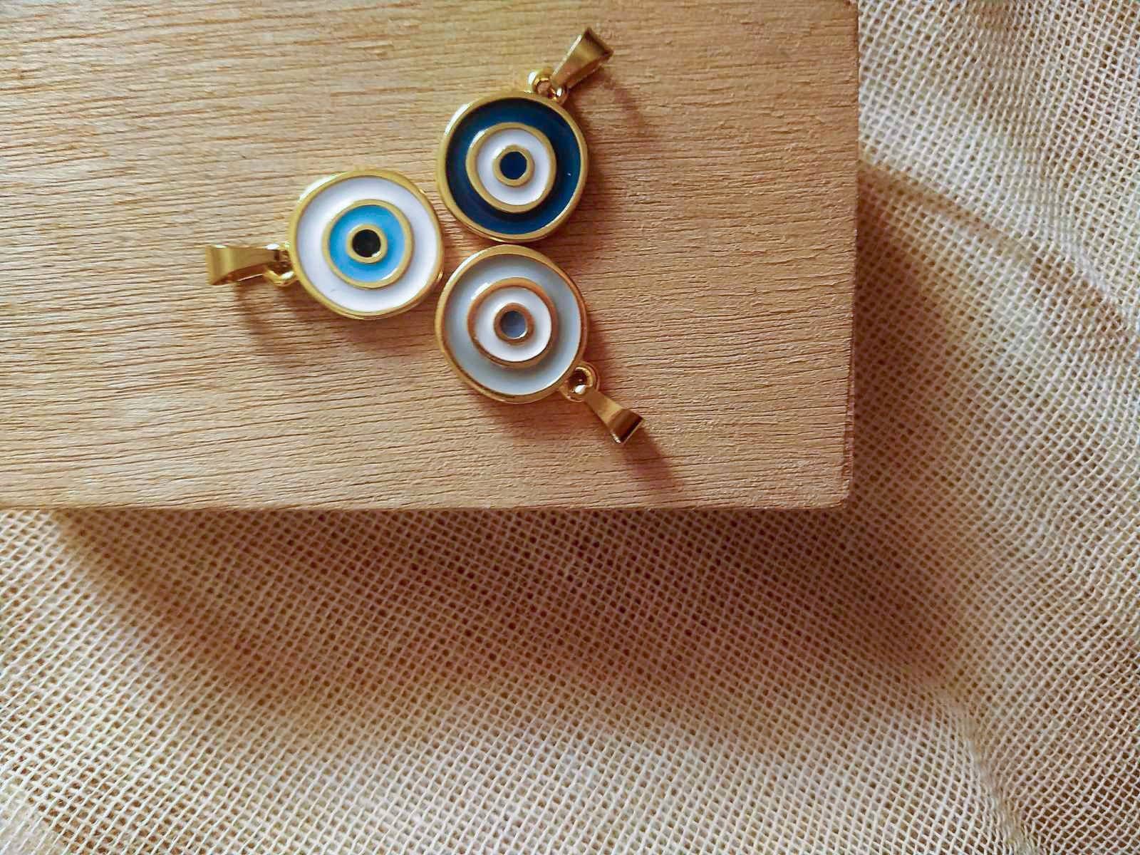 Good Luck Evil Eye Gold Necklace Dainty Evil Eye Necklace Fortune ...