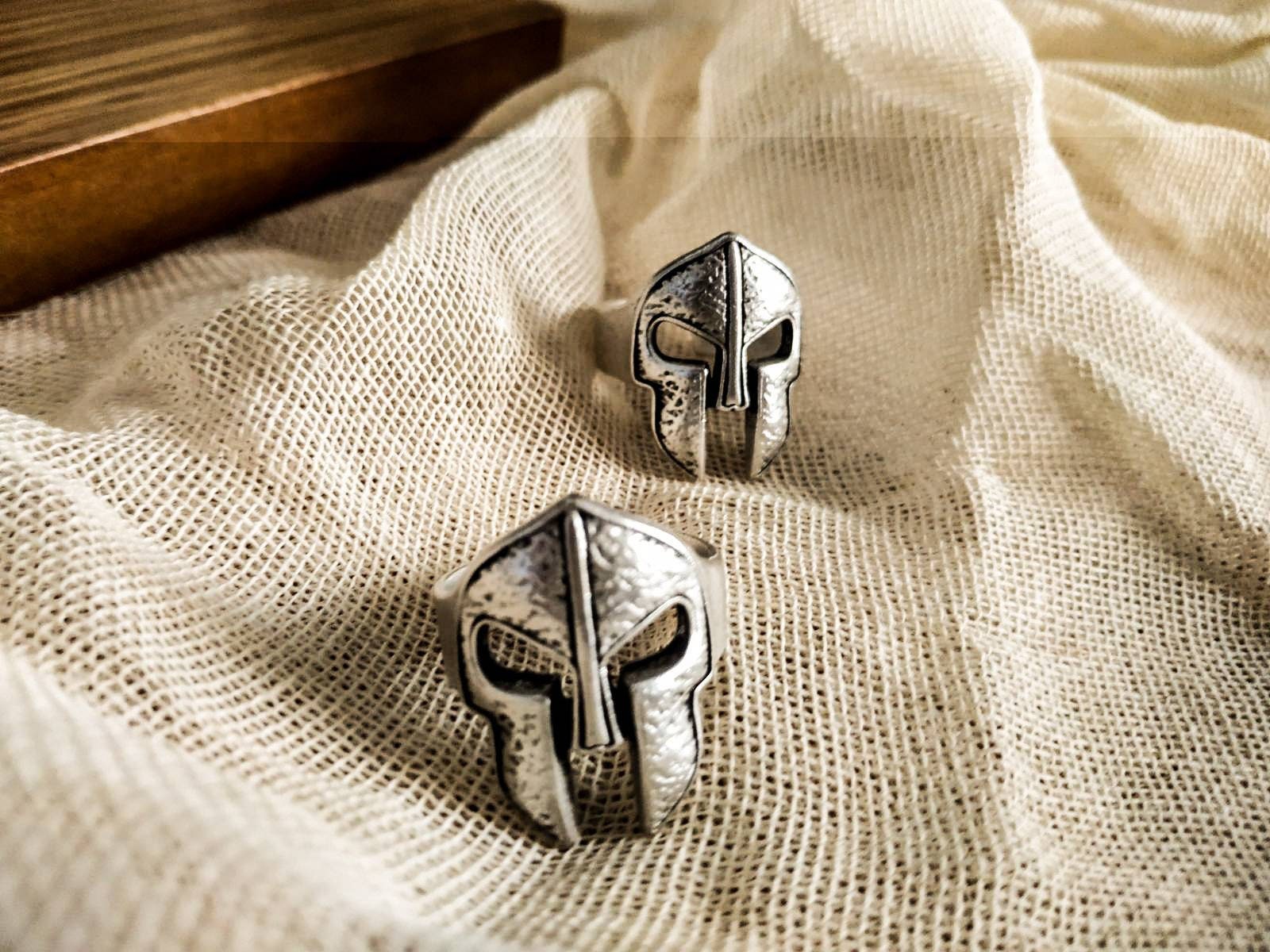 Spartan Helmet Ring, Mens Silver Ring, Mens Gift, Spartan Ring, Men's ...