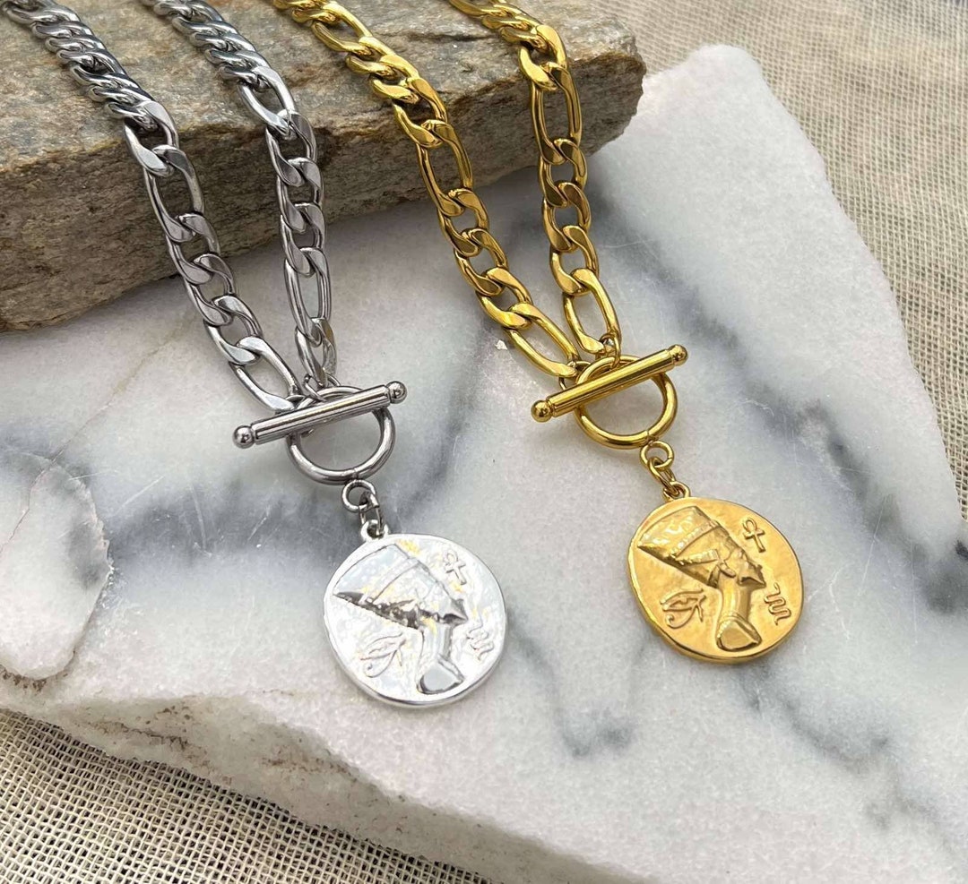 Nefertiti Pendant Necklace, Spiritual Goddess Pendant, Egyptian ...