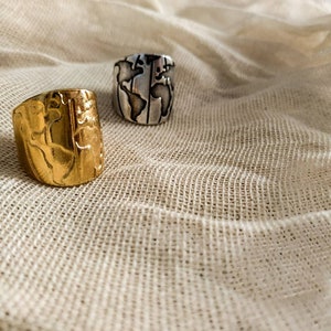 World Map Ring Silver Statement Ring Gold Boho Rings Stacking Rings ...