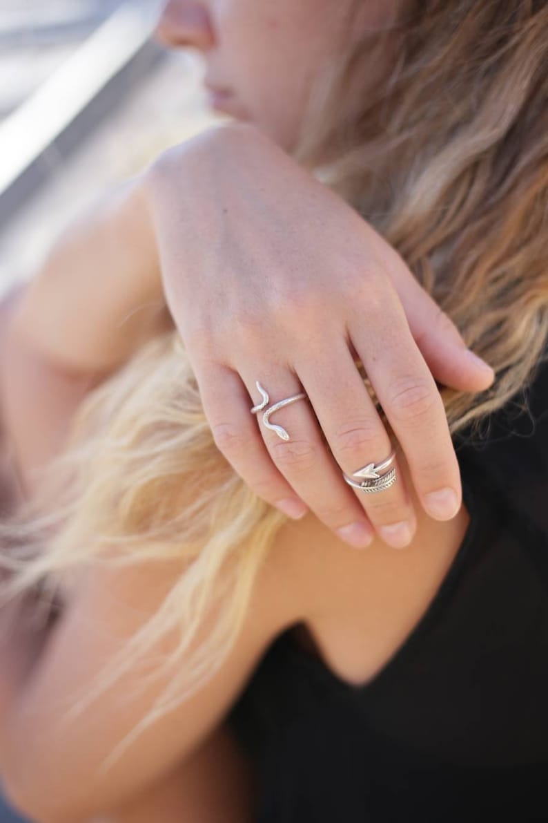 Snake Ring Dainty Ring Snake Jewelry Boho Ring Thumb Ring - Etsy