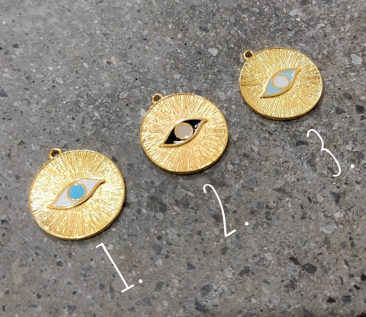 Chunky Chain Gold Evil Eye Necklaces for Women Statement - Etsy