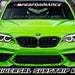 M Performance BLUE Car Sunstrip Banner M2 M3 M4 M6 M6 Msport Bmw ...
