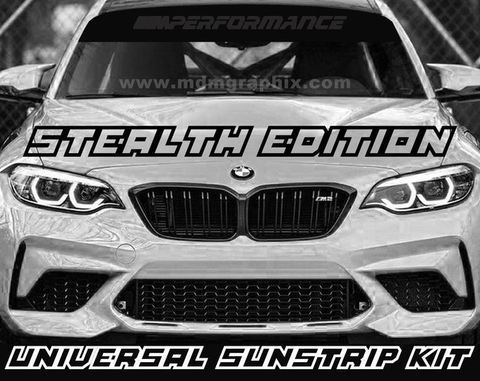 M Performance BLUE Car Sunstrip Banner M2 M3 M4 M6 M6 Msport Bmw ...