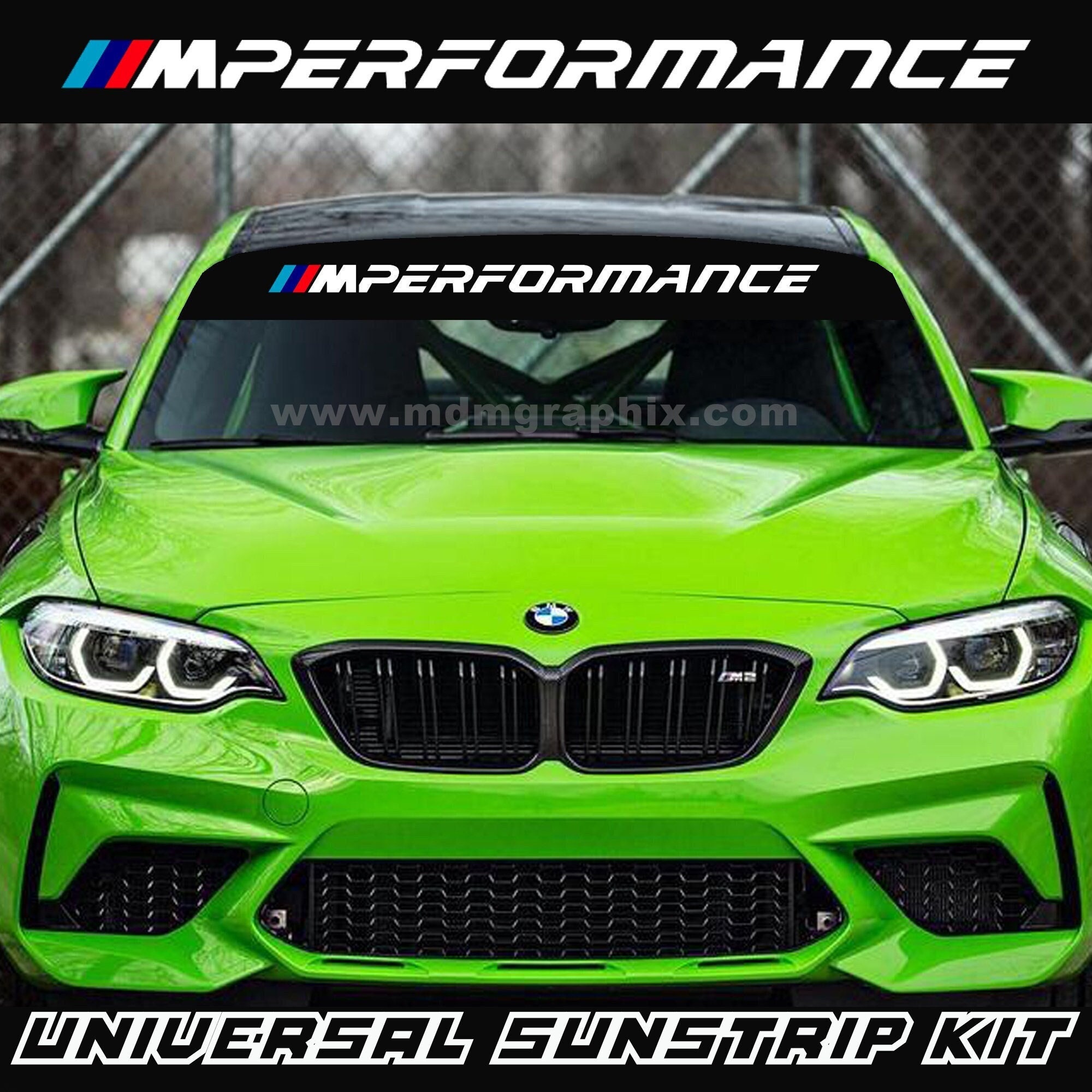 BMW Sunstrip Motorsport Performance Universal Kit Decal - Etsy UK
