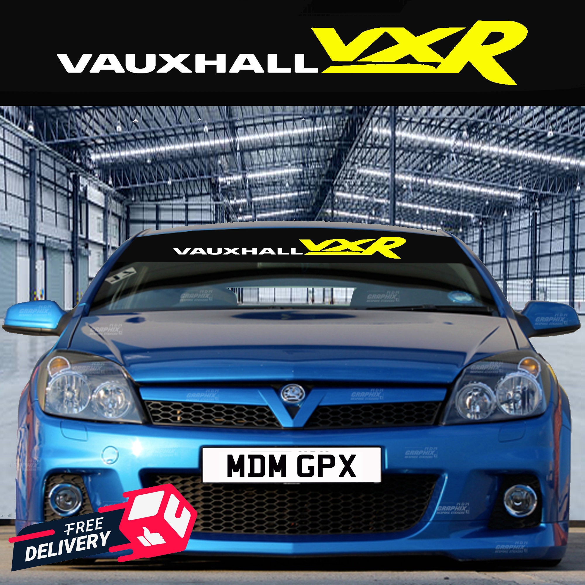 Vauxhall Vxr Sunstrip Windscreen Sticker Decal Universal Astra Corsa ...