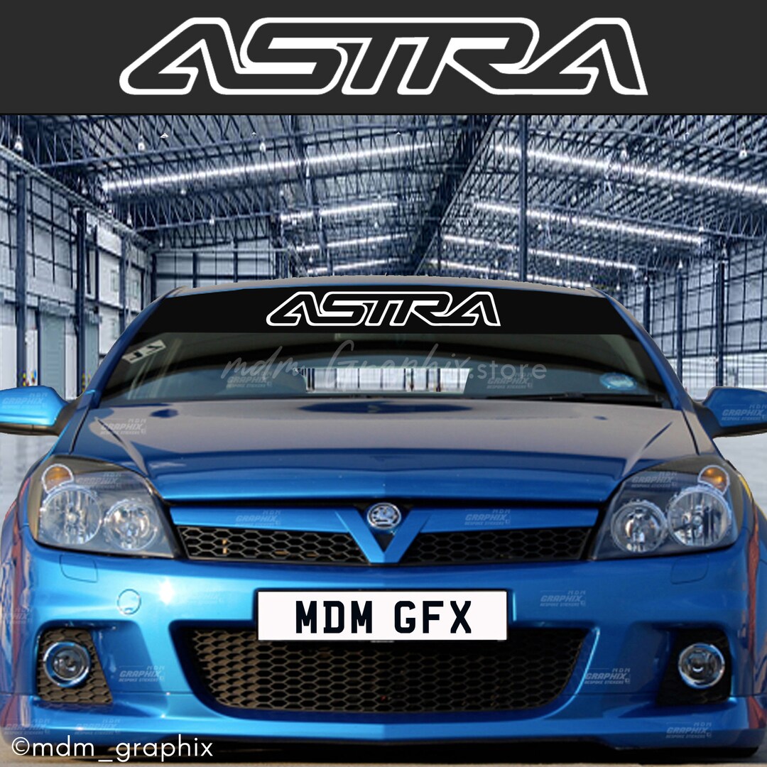 Vauxhall Astra Outline Sun Strip Kit Opel Astra Universal Sunstrip Kit ...