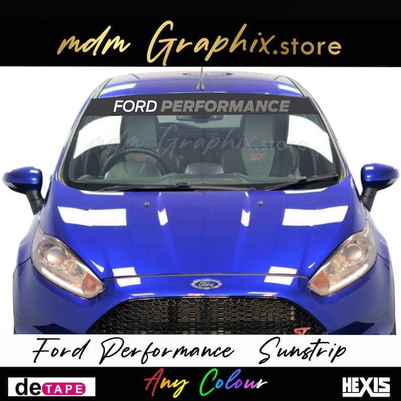 Ford Performance Fiesta ST Focus Sunstrip Zetec RS Sun Strip | Etsy