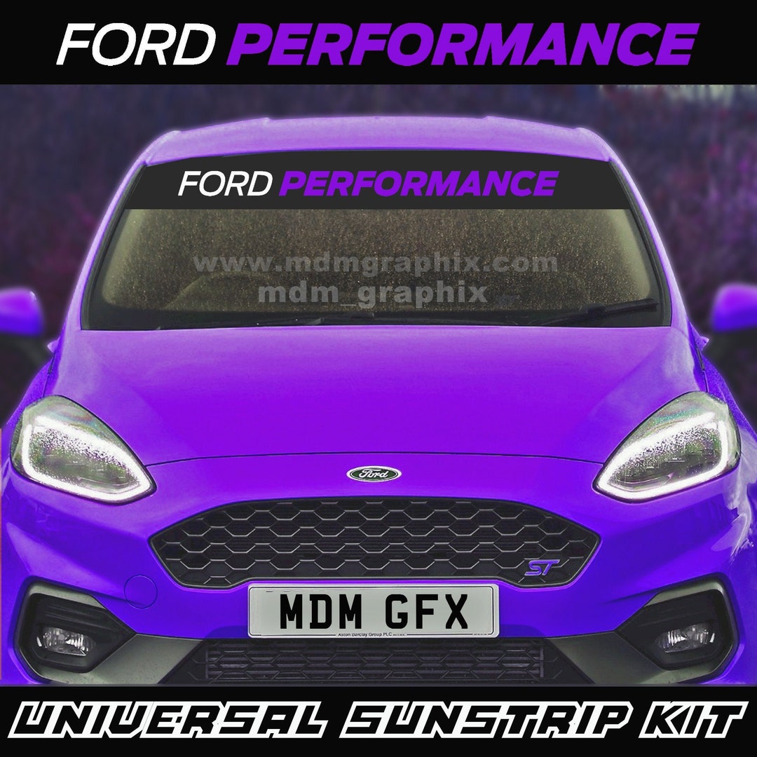 Ford Performance Fiesta ST Focus Sunstrip Zetec RS Sun Strip Decal ...