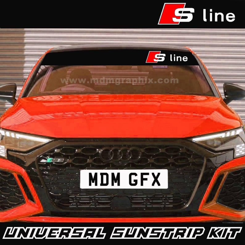 Audi Sline Universal Sunstrip RS3R8TTSTTRSTTA3 - Etsy UK