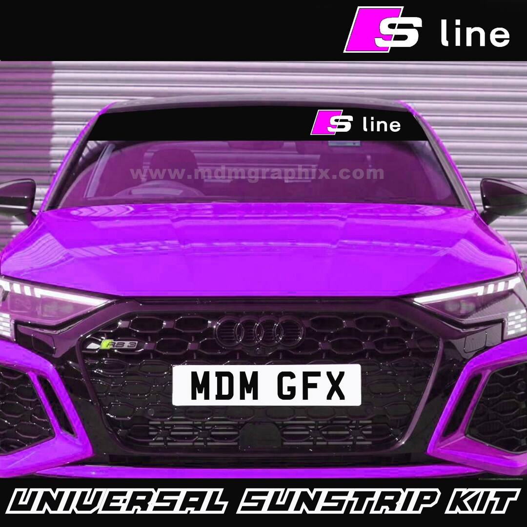 Audi Sline Universal Sunstrip RS3R8TTSTTRSTTA3 - Etsy
