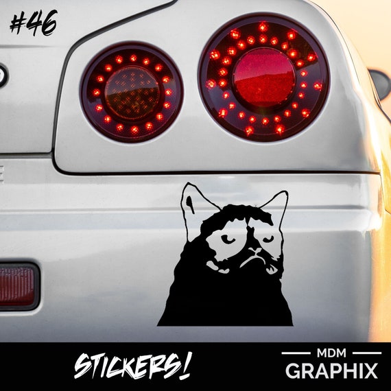 Grumpy Cat Car Stickers
