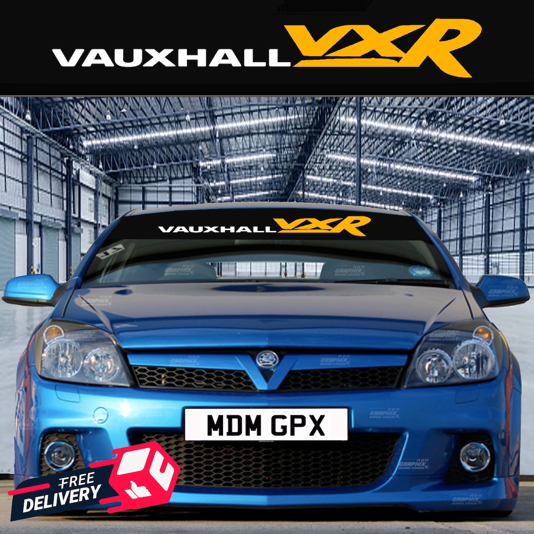 Vauxhall Vxr Sunstrip Windscreen Sticker Decal Universal Astra Corsa ...