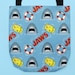 JAWS Shark Seamless Pattern: Chibi Amity Island (digital Download) - Etsy
