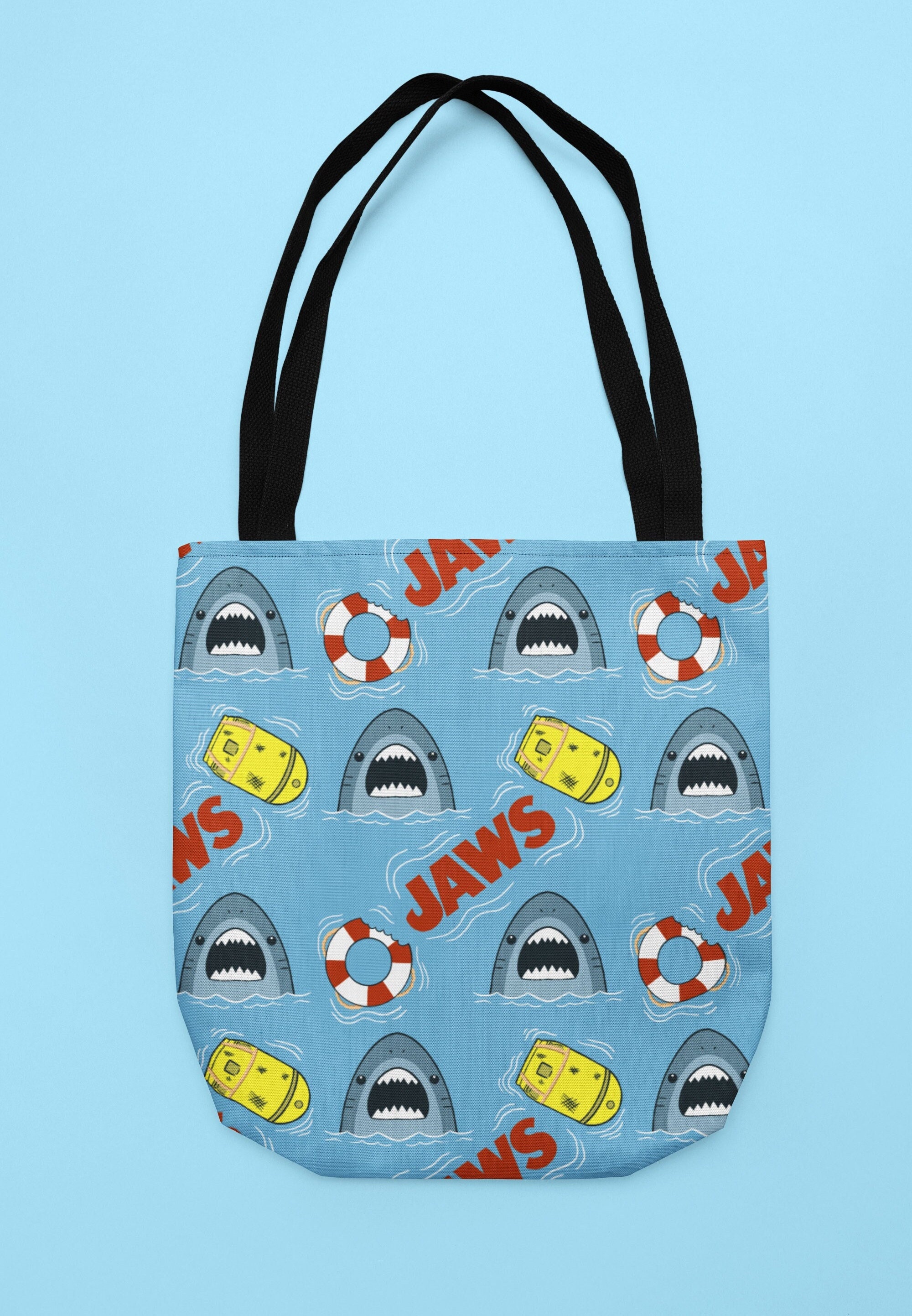 JAWS Shark Seamless Pattern: Chibi Amity Island (digital Download) - Etsy