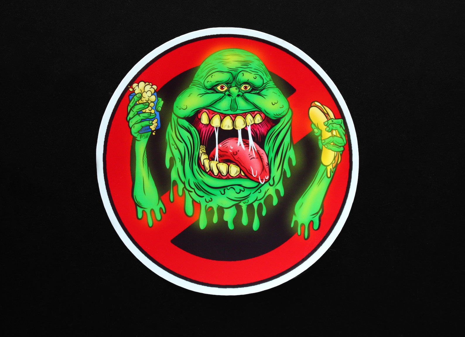 Ghostbusters Logo Slimer Ghost Sticker | Etsy