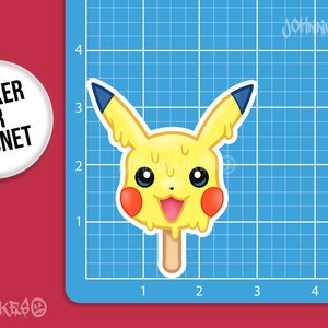 Pikachu Pokémon Popsicle Sticker or Magnet - Etsy