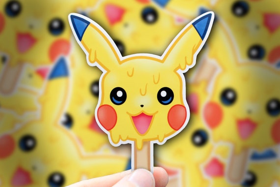 Pikachu Pokémon Popsicle Sticker or Magnet | Etsy