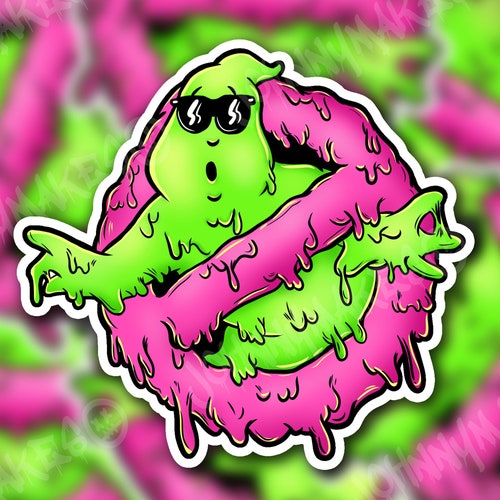 Ghostbusters Retro Slime Logo Sticker or Magnet - Etsy