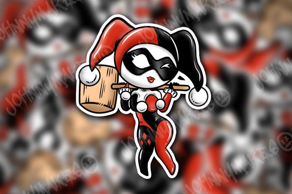 Harley Quinn Chibi Sticker or Magnet - Etsy