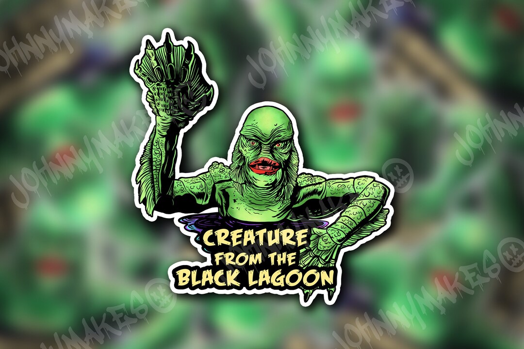Creature From the Black Lagoon (universal Monsters) Sticker or Magnet ...