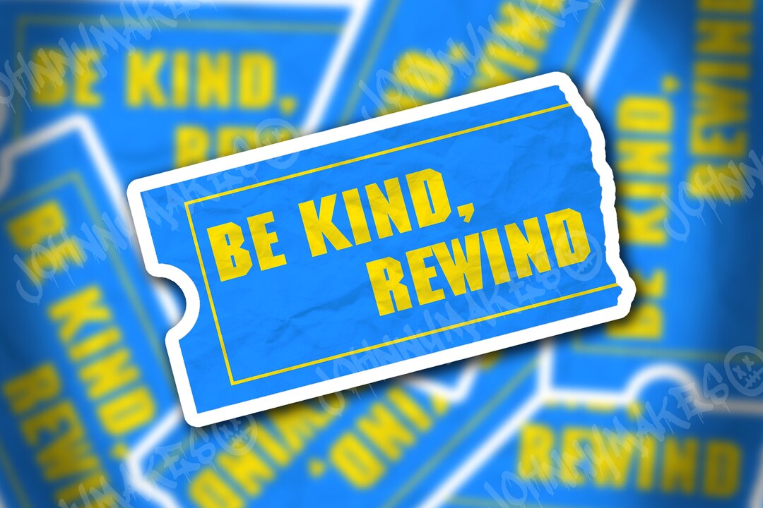 Be Kind, Rewind Sticker or Magnet - Etsy Österreich