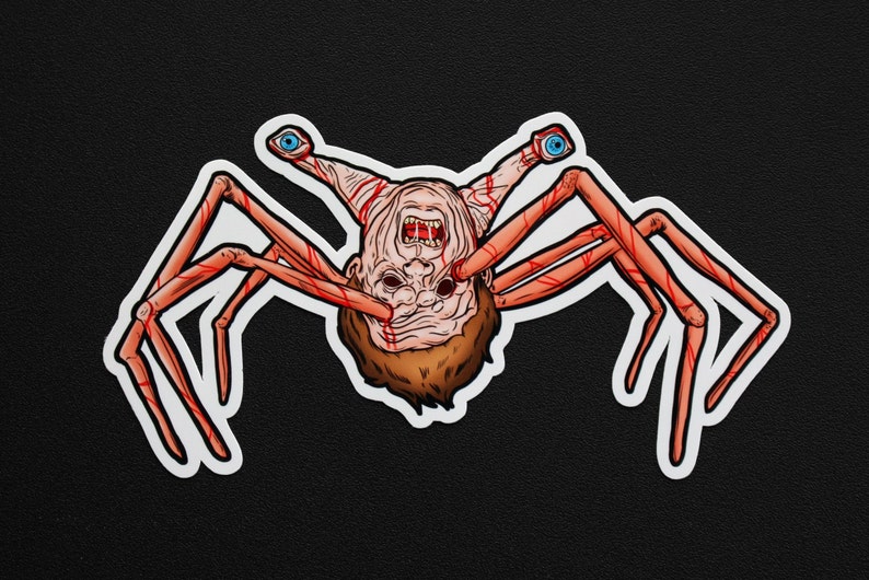 The Thing Spider Head Horror Sticker | Etsy