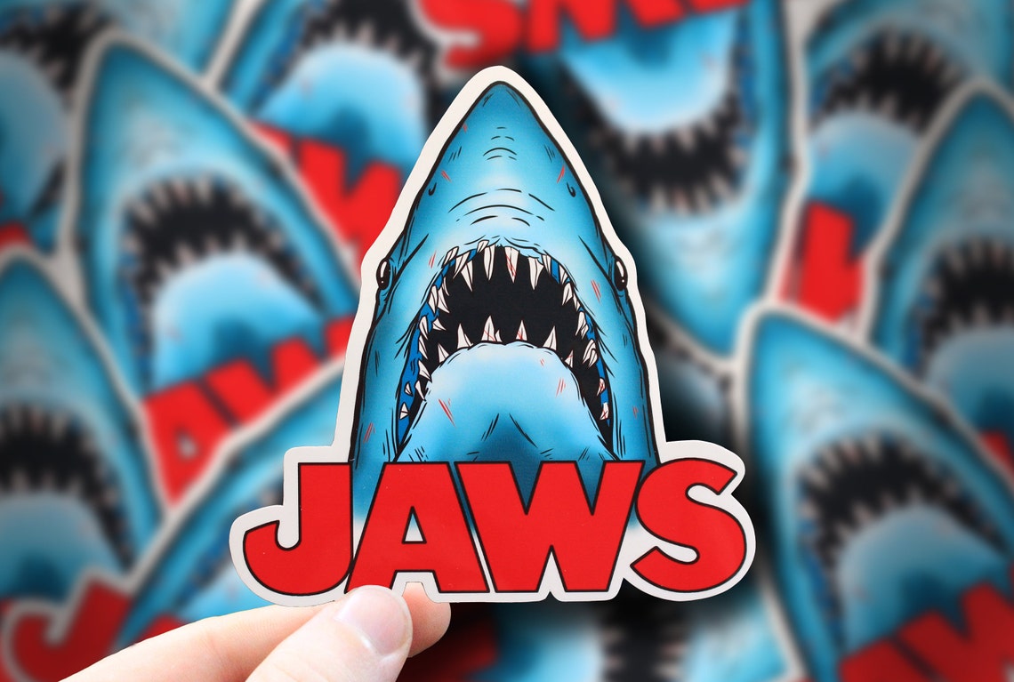 JAWS Shark Sticker or Magnet | Etsy