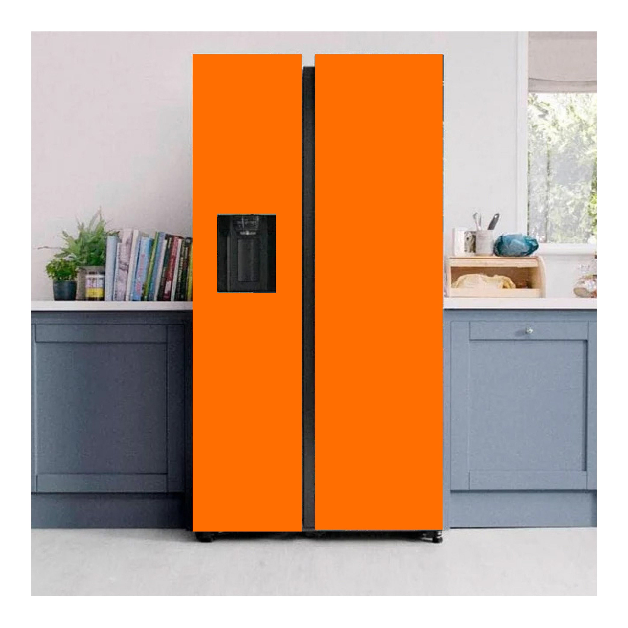 Fridge Wrap Refrigerator Decals Wallpaper Peel and Stick Side by Side ...