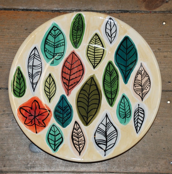 Leaf Design Plate