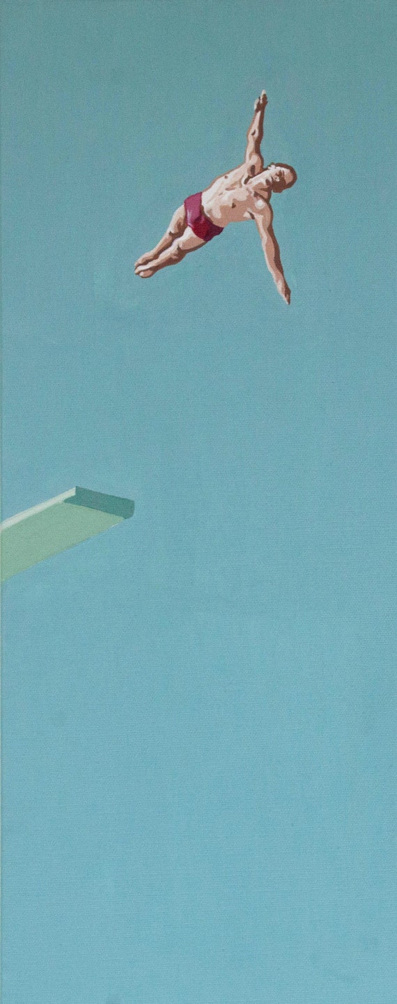 Twisting Air Vintage / Retro Themed/ Diving Swimming Pool - Etsy