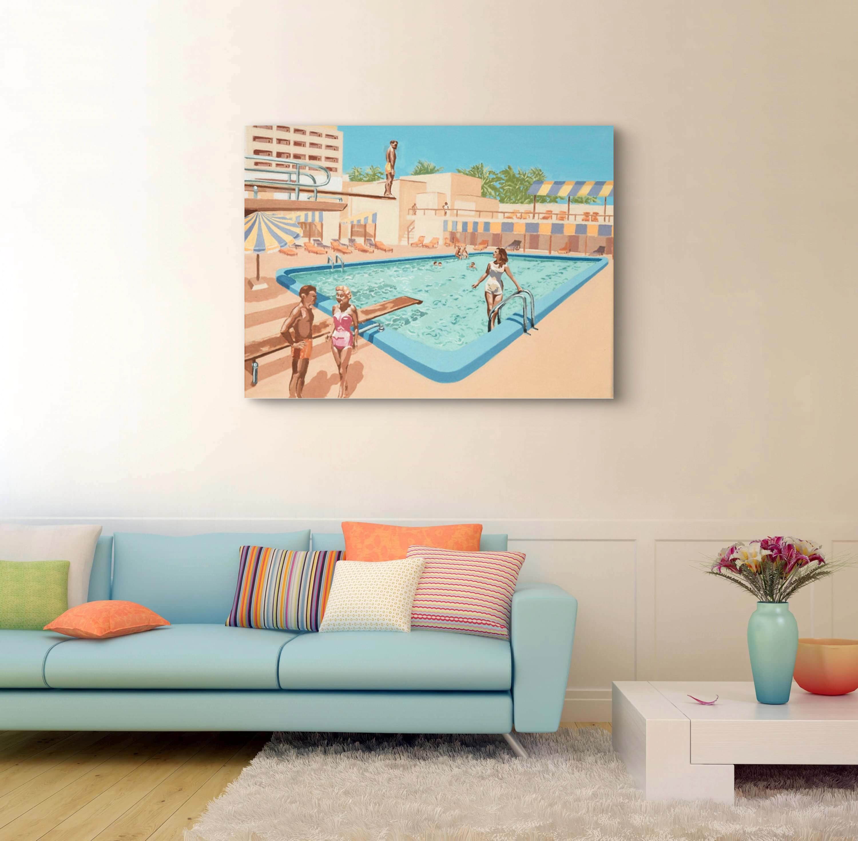 B/ Motel Pool / Vintage Hotel / Travel / American / Retro / Mid Century ...
