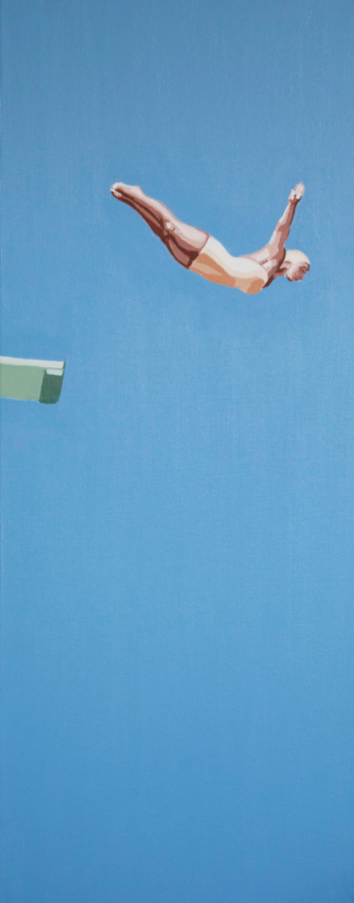 C /in Flight - Dive / Diver / Diving / Sport / Painting Print / Retro ...