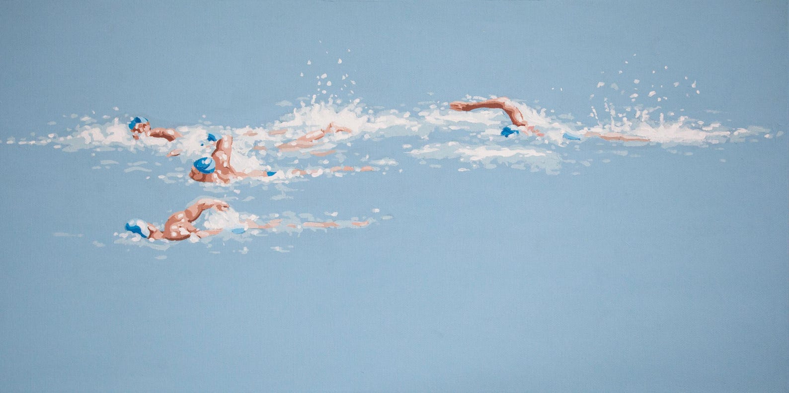 D / Italian Swimmers / Swim / Sport / Glicee Fine Art Print / Water ...