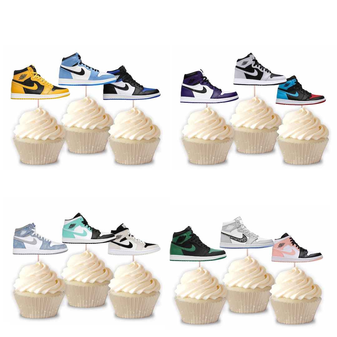 Jordan 1s Cupcake Topper, Jordan Cake Topper, Jordan Gifts, Jordan ...