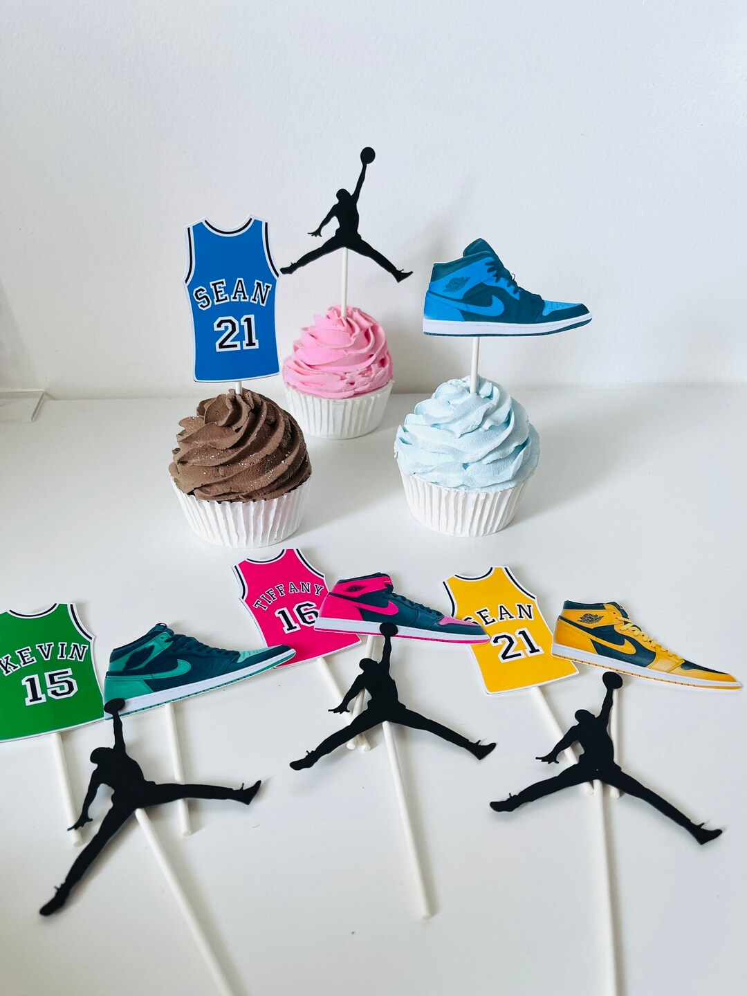 Custom Jordan Cupcake Topper, Jordan Cake Topper, Jordan Gifts, Jordan ...