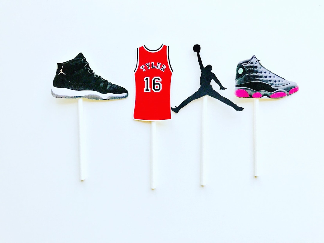 Custom Jordan Cupcake Topper, Jordan Cake Topper, Jordan Gifts, Jordan ...