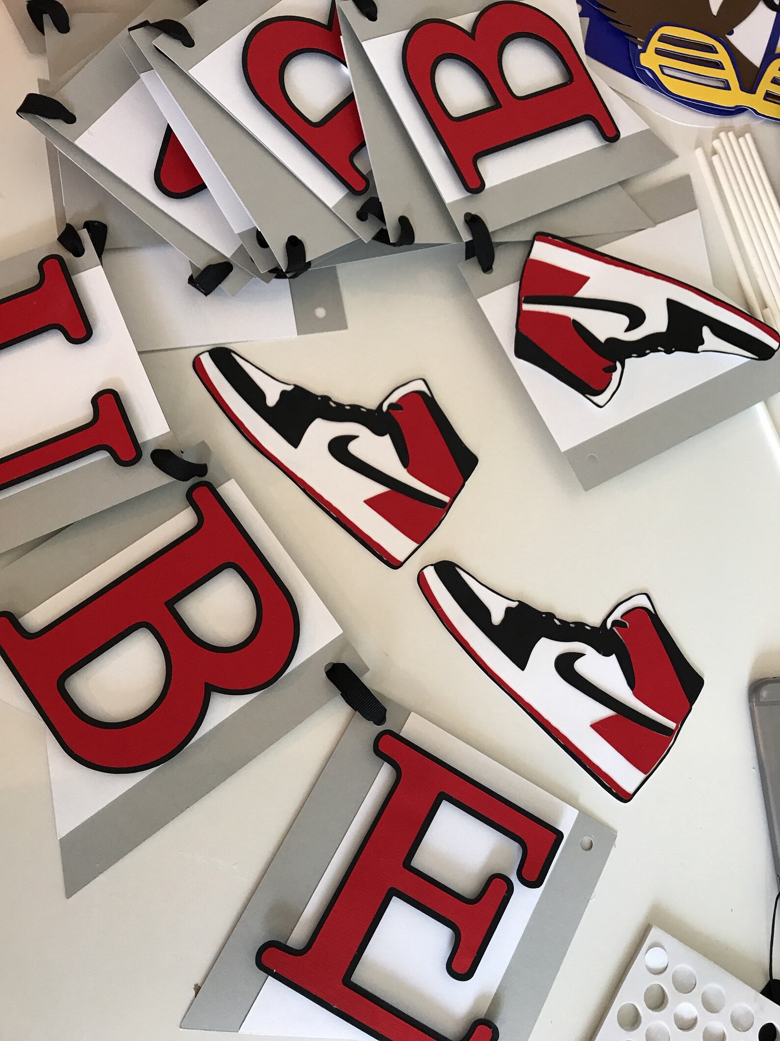 Jordan Banner Jordan Party Jordan Accessories Jordan Favor - Etsy