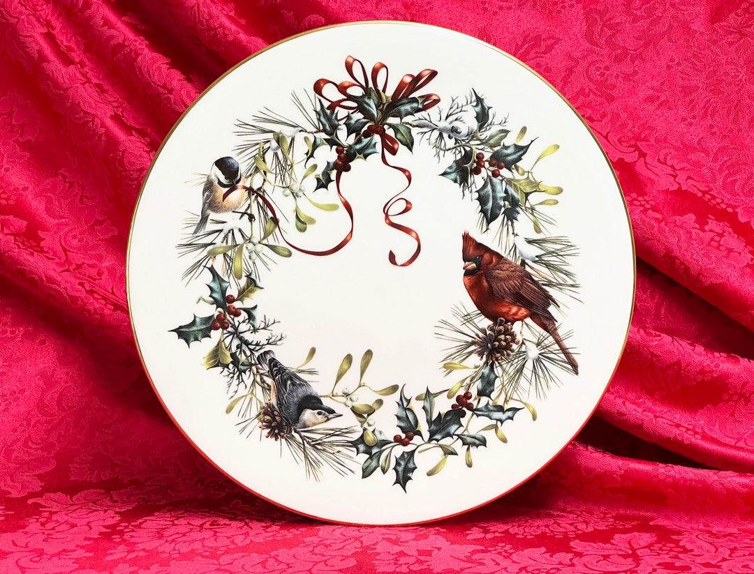 Lenox Winter Greetings Cake Plate, Winter Greetings China, Cake Plates ...
