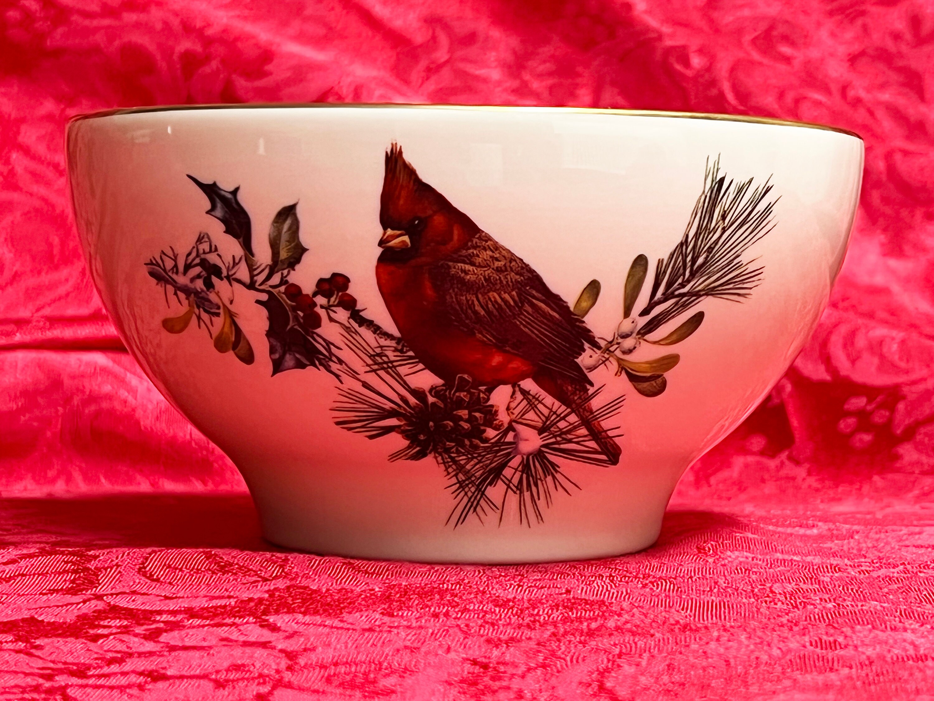 Winter Greetings Rice Bowl, Lenox Winter Greetings Rice Bowl, Holiday ...