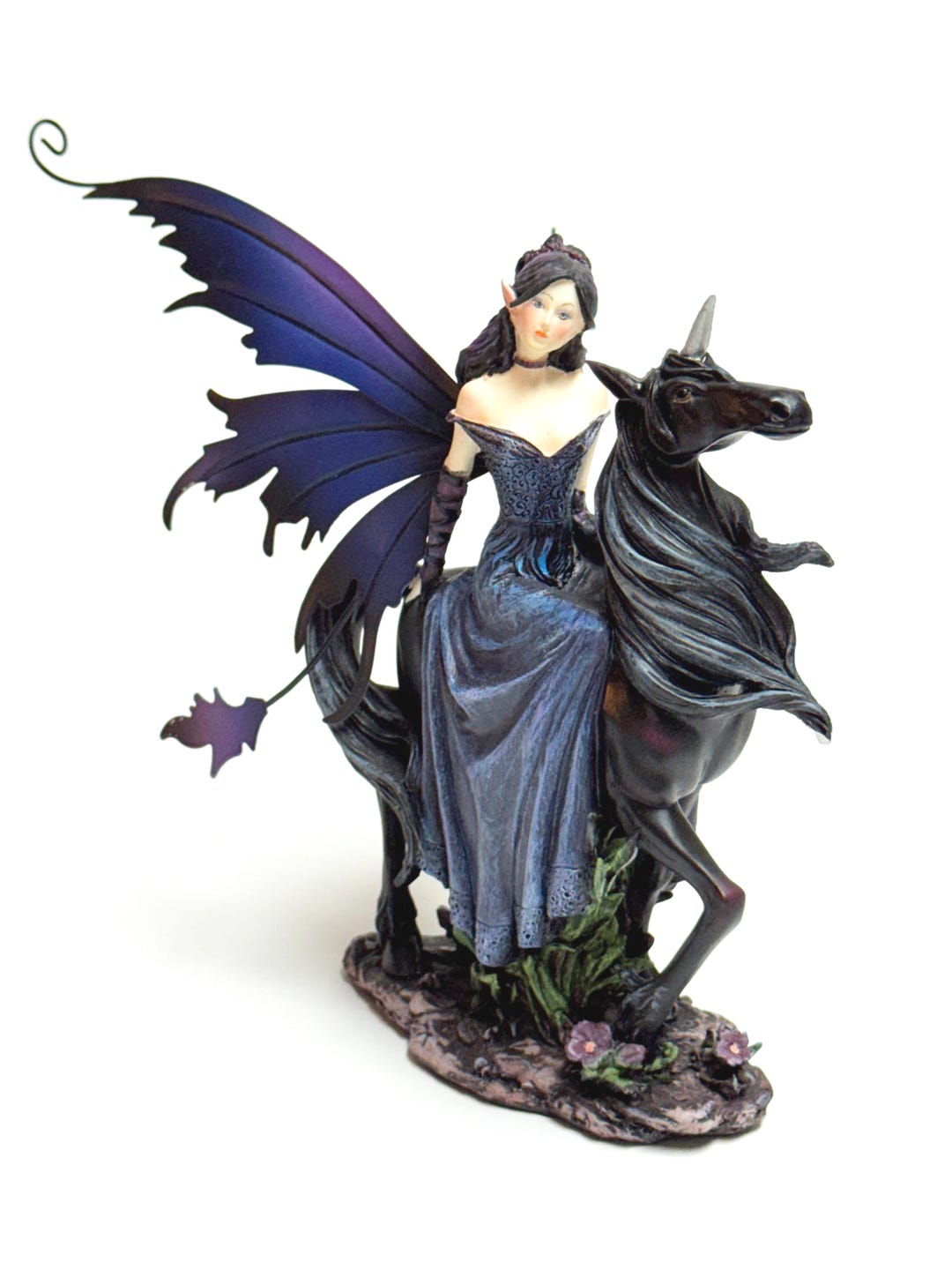 Dream Fairy Fantasy Goth on Unicorn #50101, Zemeno Night Faeries ...