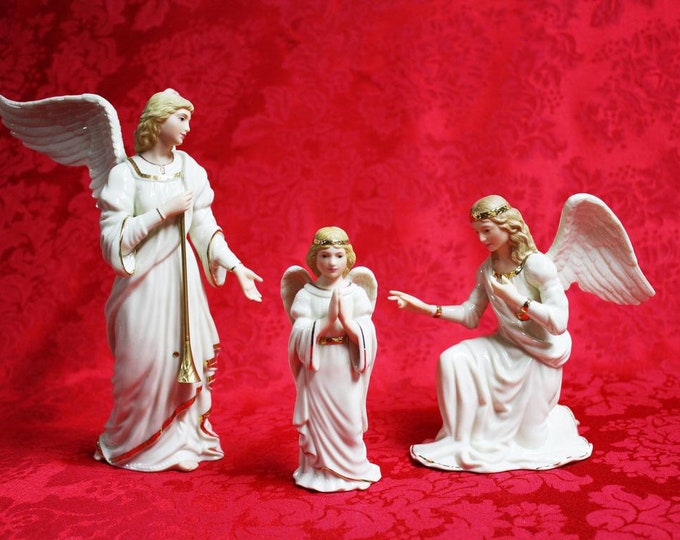 Retired Lenox Angels in Adoration Nativity, Angels, Lenox Angels ...