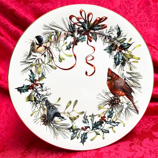 Winter Greetings Lenox Dinner Plate - Etsy