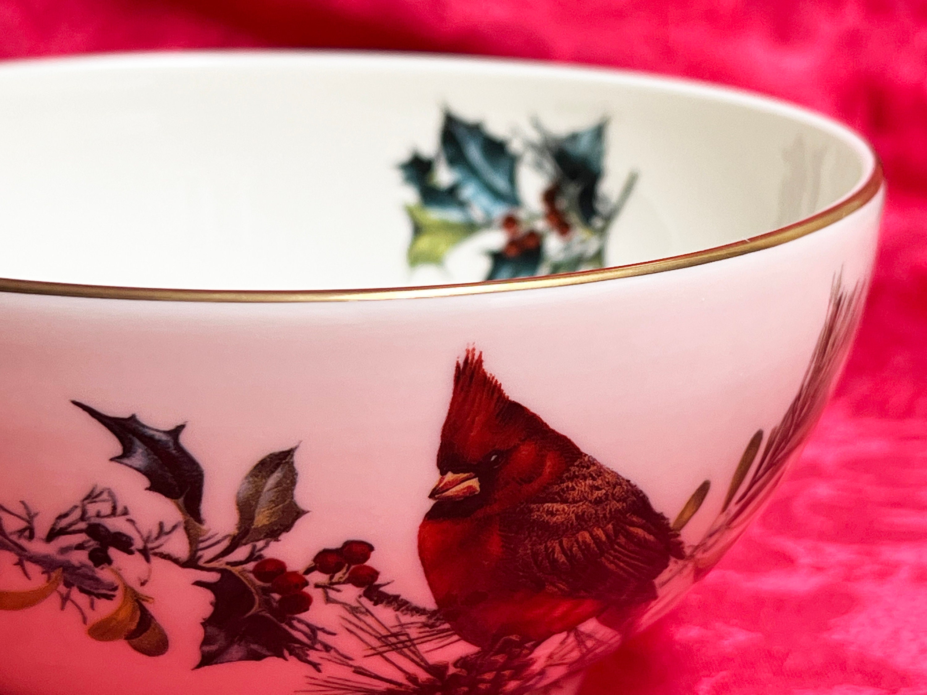 Winter Greetings Rice Bowl, Lenox Winter Greetings Rice Bowl, Holiday ...