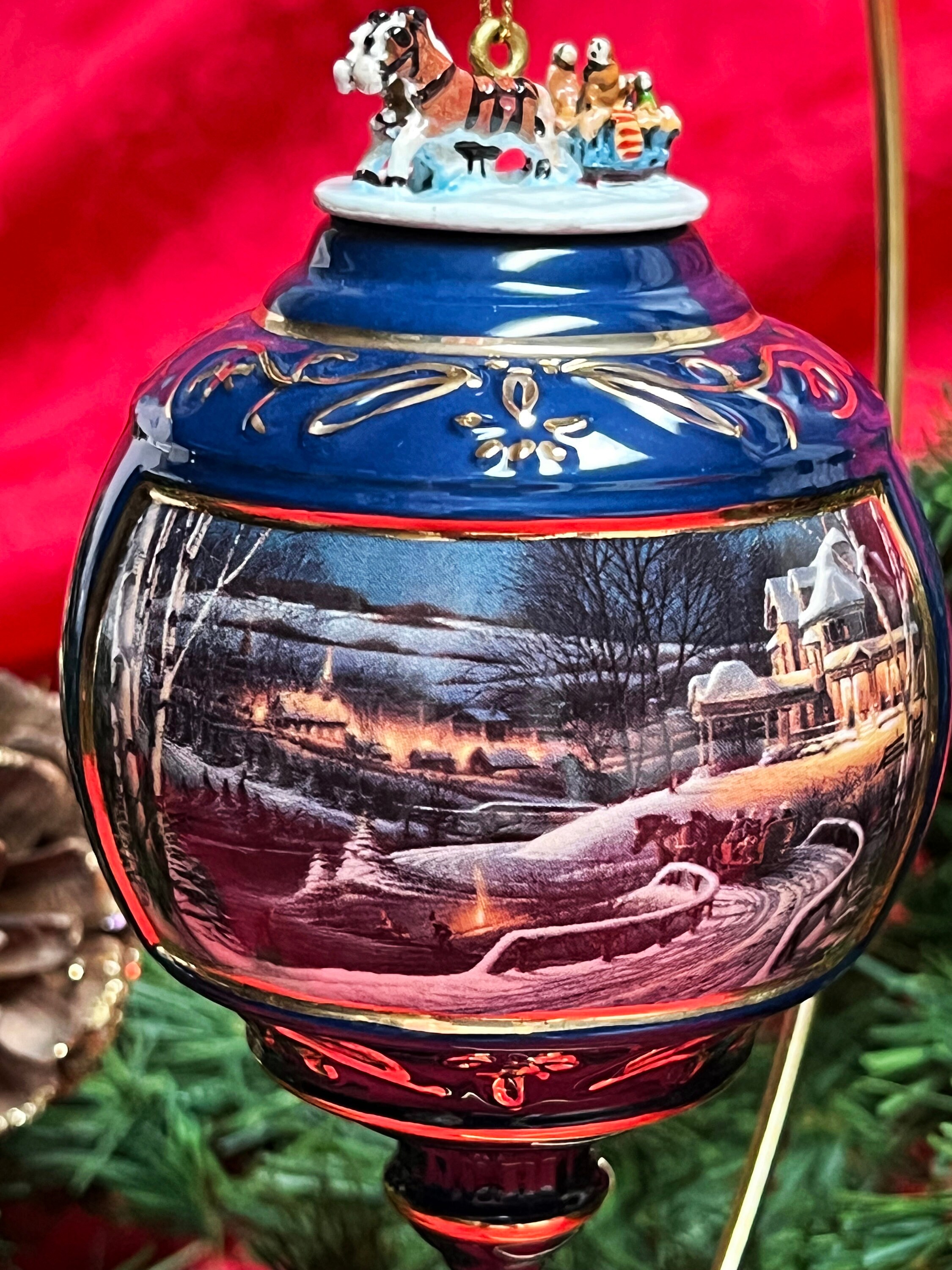 Terry Redlin Family Traditions 1999 Heirloom Porcelain Christmas ...