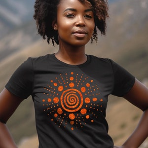 Paleo Sun Spiral Symbol 13, Stone Circle Sun Design Ancient Petroglyph ...