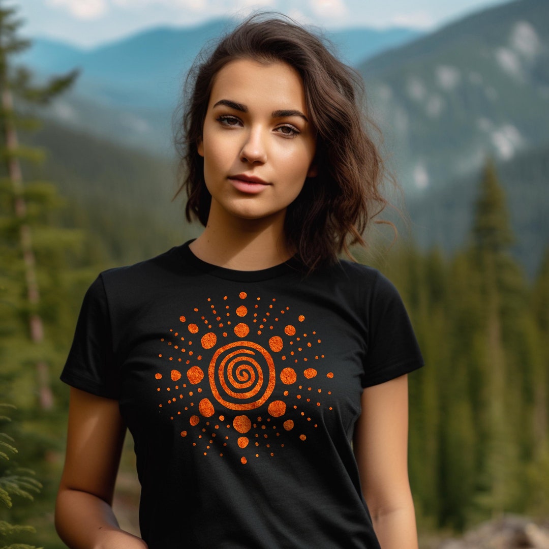 Paleo Sun Spiral Symbol 13, Stone Circle Sun Design Ancient Petroglyph ...