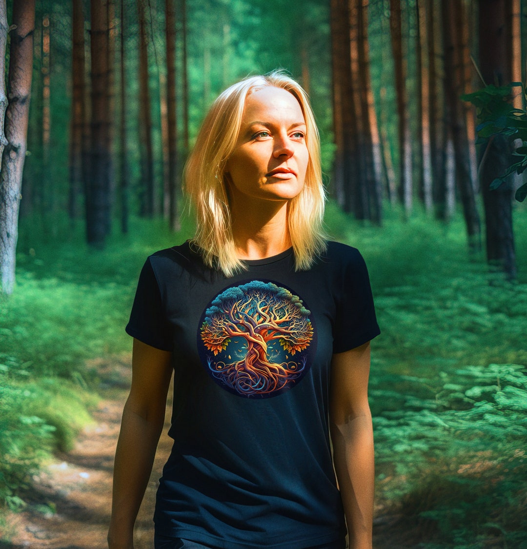 Celtic Tree of Life T Shirt No. 2, World Tree Spiritual Nature Art ...