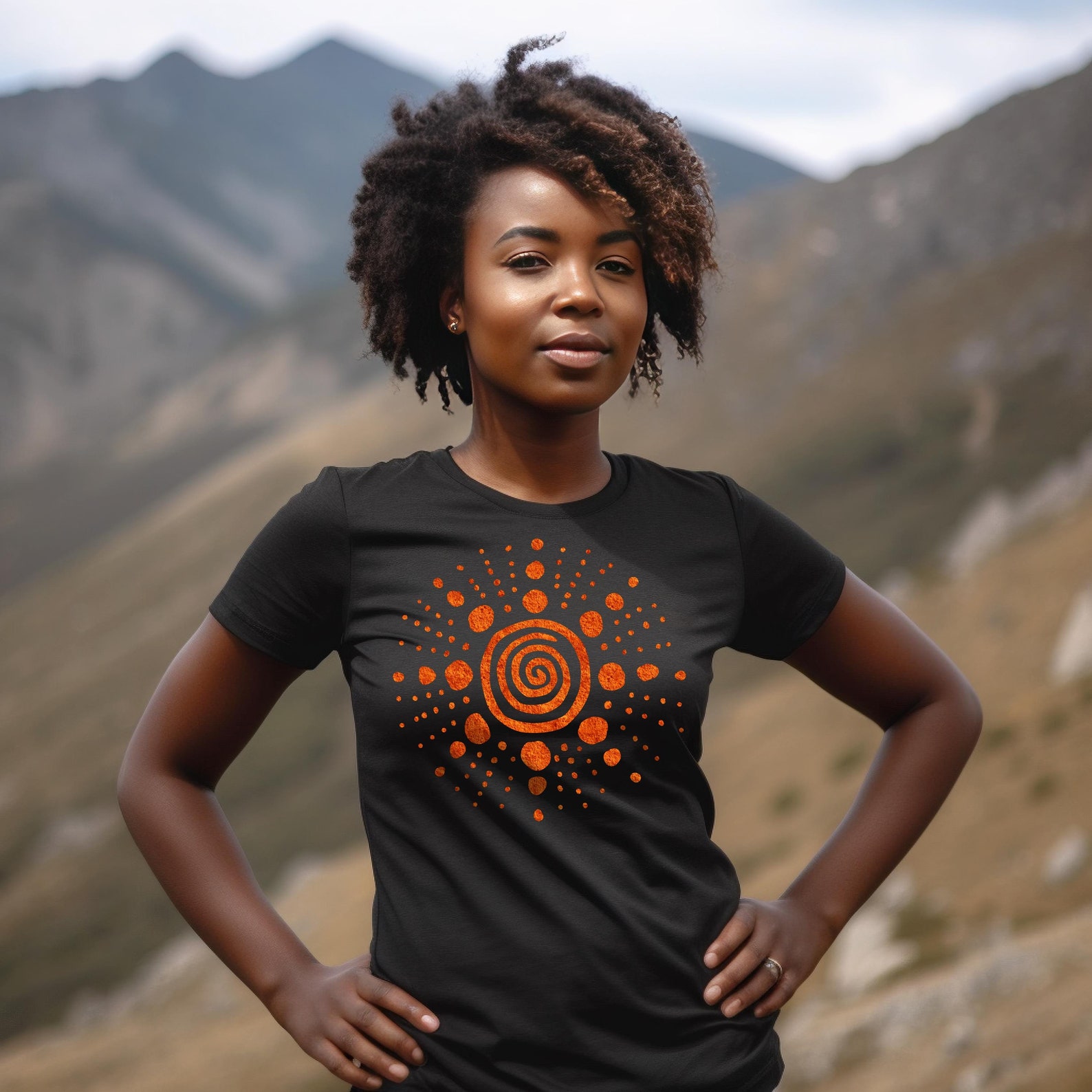 Paleo Sun Spiral Symbol 13, Stone Circle Sun Design Ancient Petroglyph ...