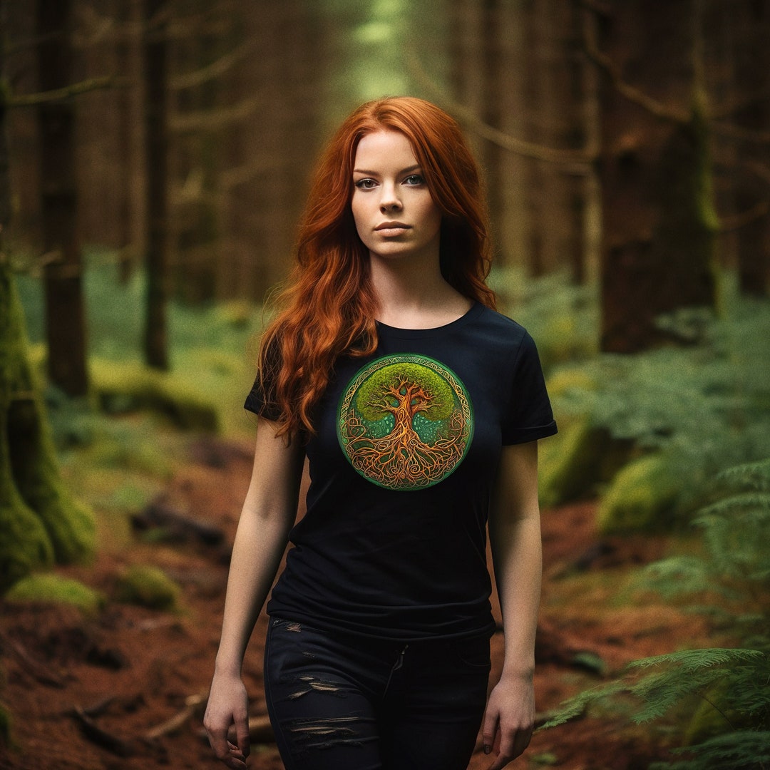 Celtic Tree of Life T Shirt No. 3, World Tree Spiritual Nature Art ...